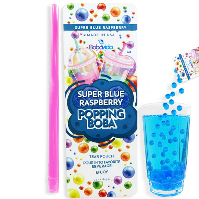Bova Vida Popping Boba Blue Raspberry Drink Mix 3 oz - Walmart.com