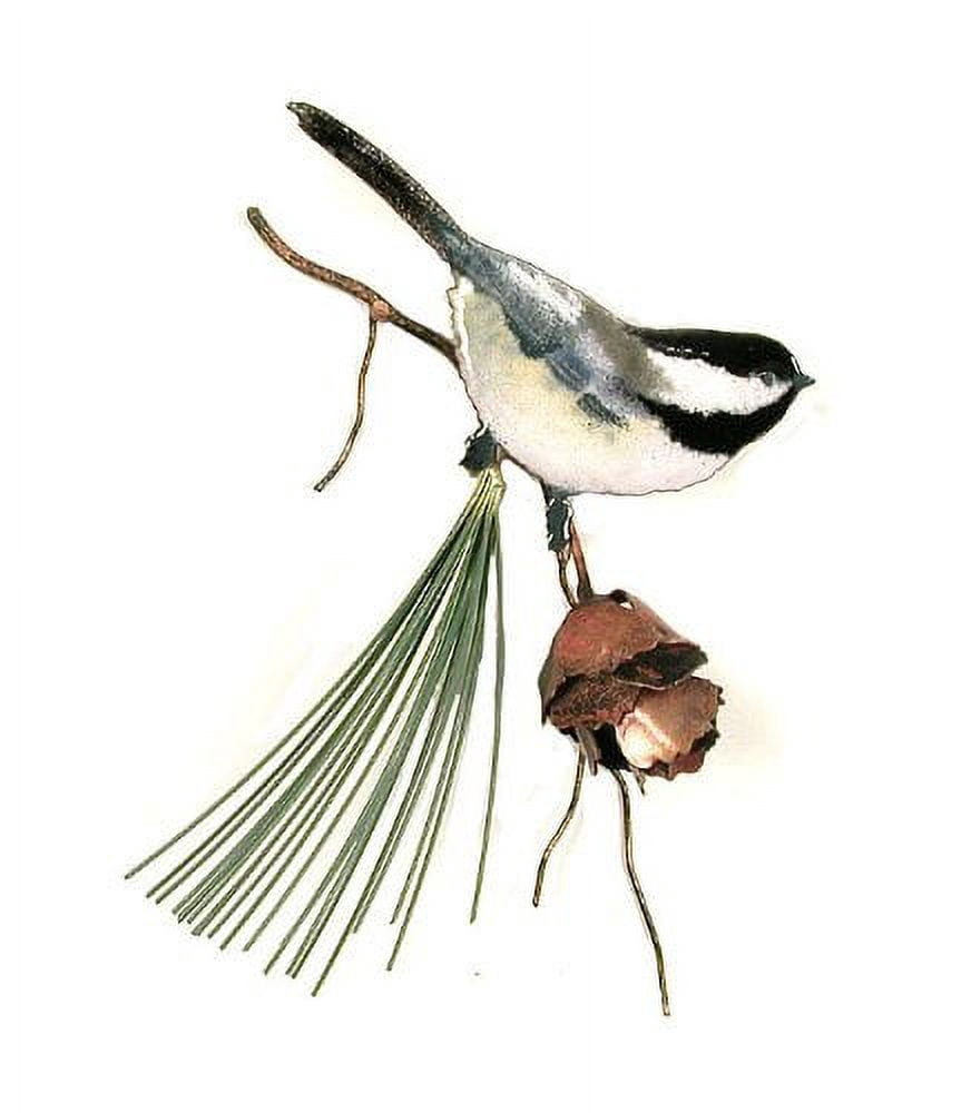 Bovano - Wall Sculpture - Chickadee w/ 3D Pine Cone - Walmart.com