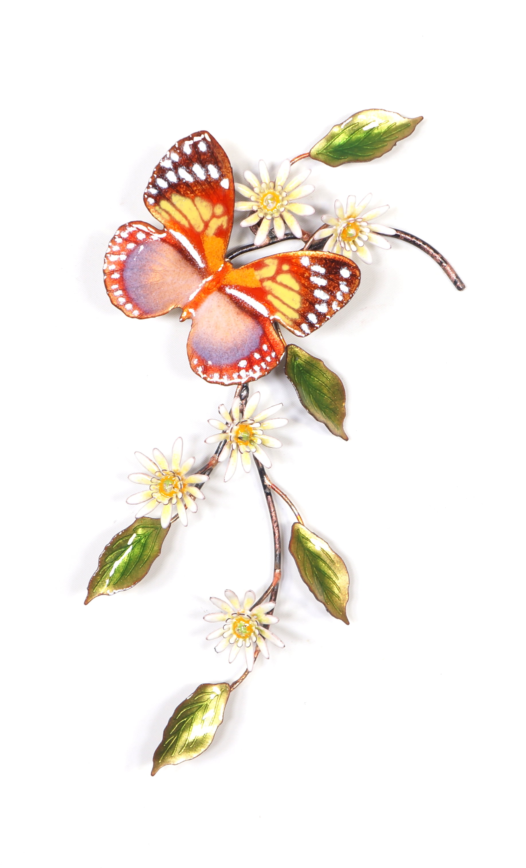 Bovano - Wall Sculpture - Forest Queen Butterfly w/ Asters - Walmart.com