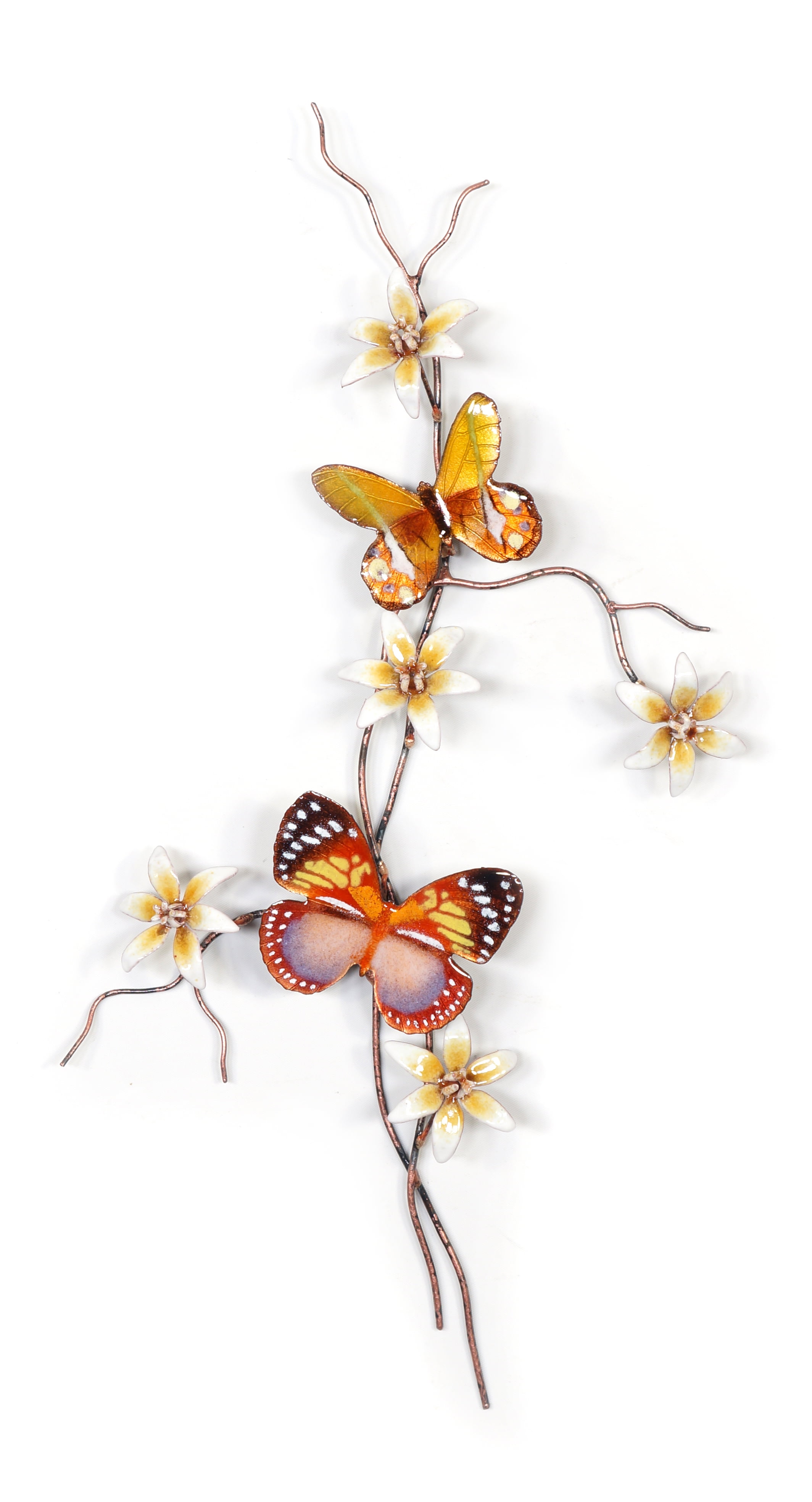 Bovano - Wall Sculpture - Forest Queen & Yellow Satyr Butterflies ...