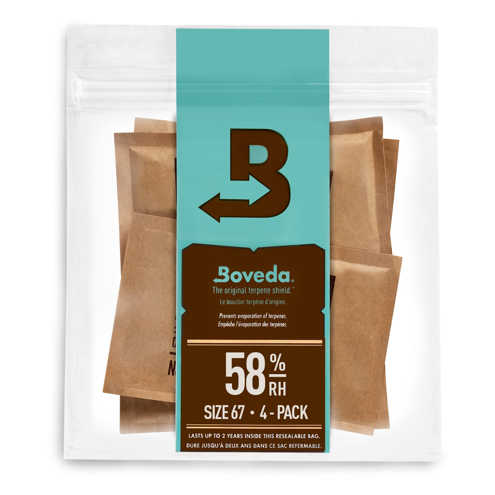 Boveda 58% Two-Way Humidity Control Packs For Storing 1 lb â€“ Size 67 ...