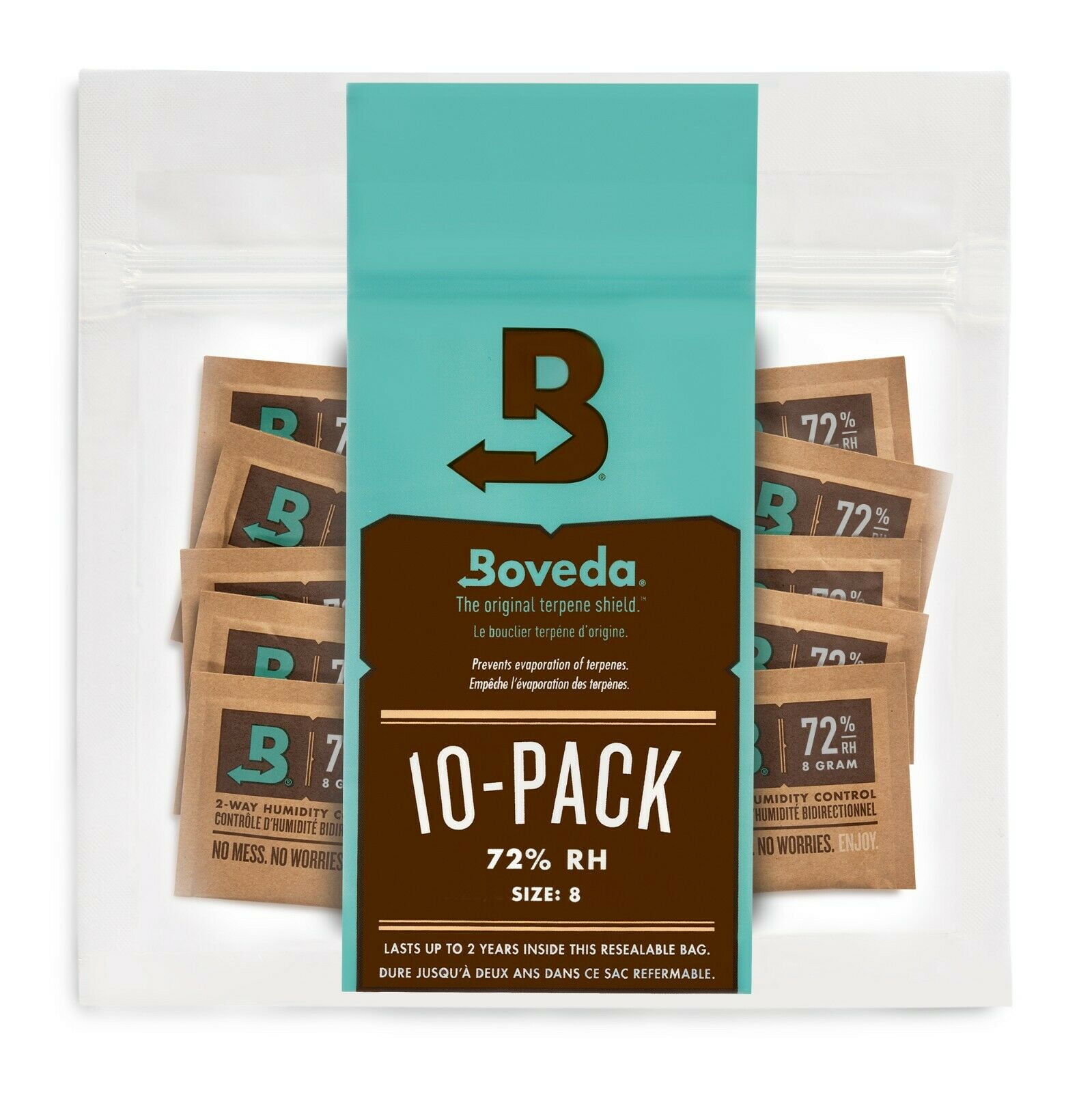 Boveda 72% Humidity Control Packs - Size 8, 10 Pack for Small Cases ...