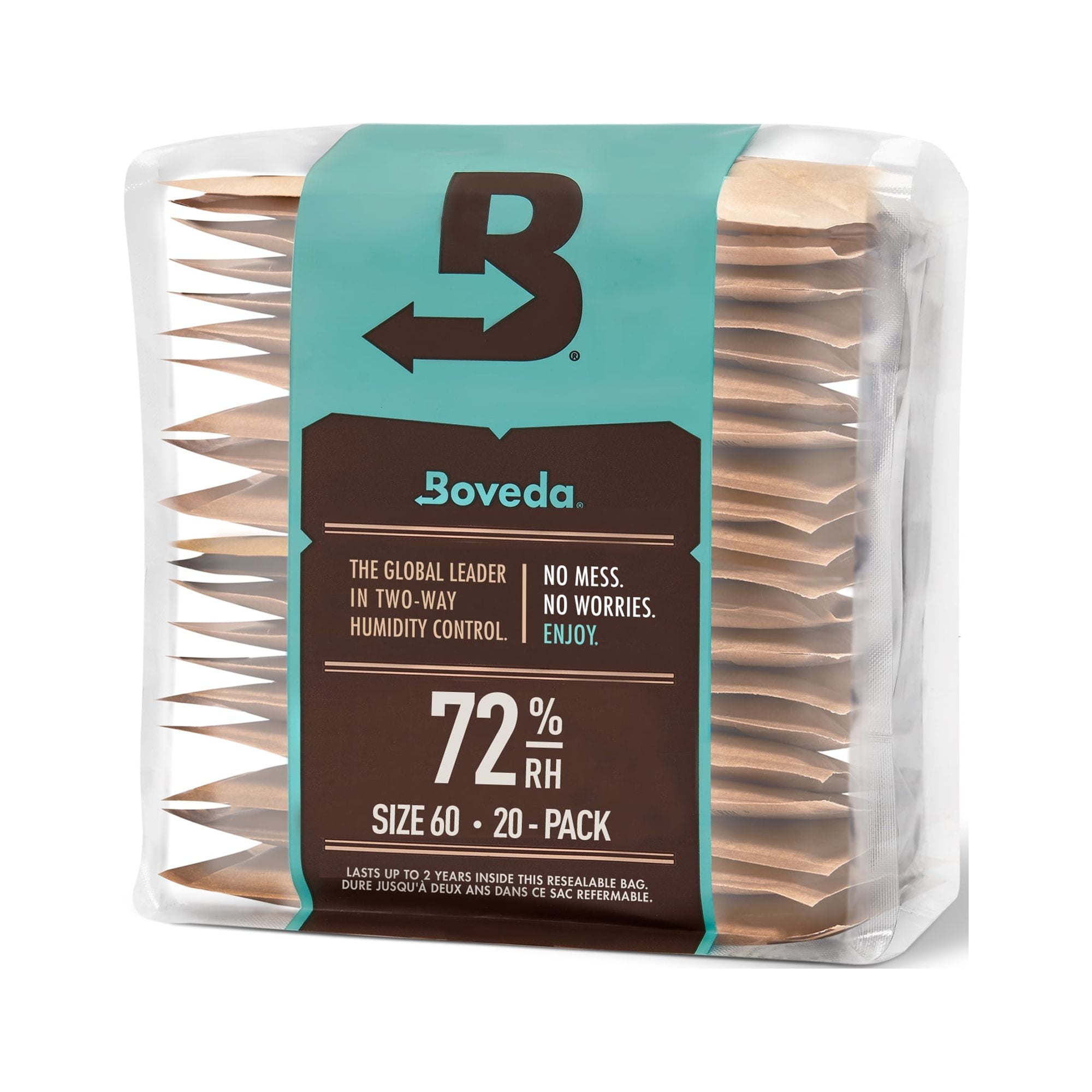 Boveda 72% Two-Way Humidity Control Packs For Wood Humidors – Size 60 ...
