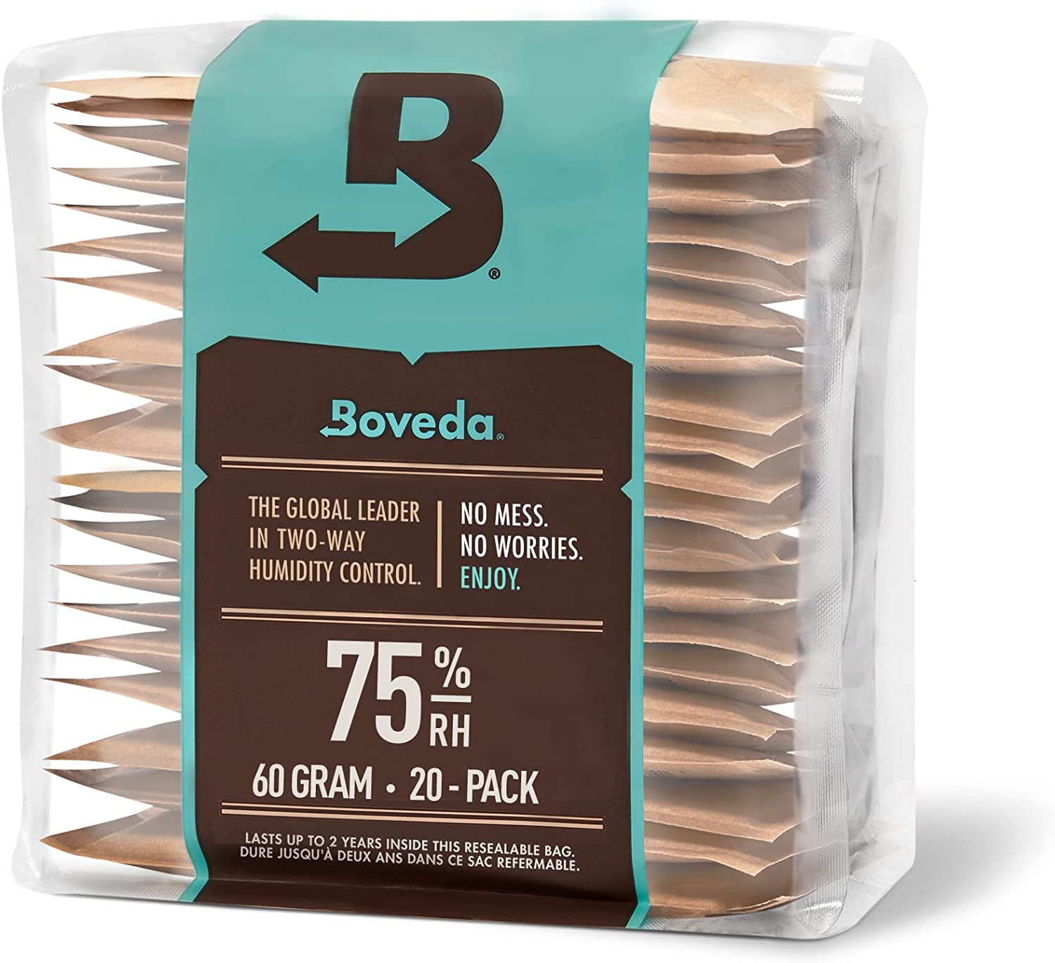 Boveda 75% Two-Way Humidity Control Packs – Size 60 – 20 Pack – Fix ...