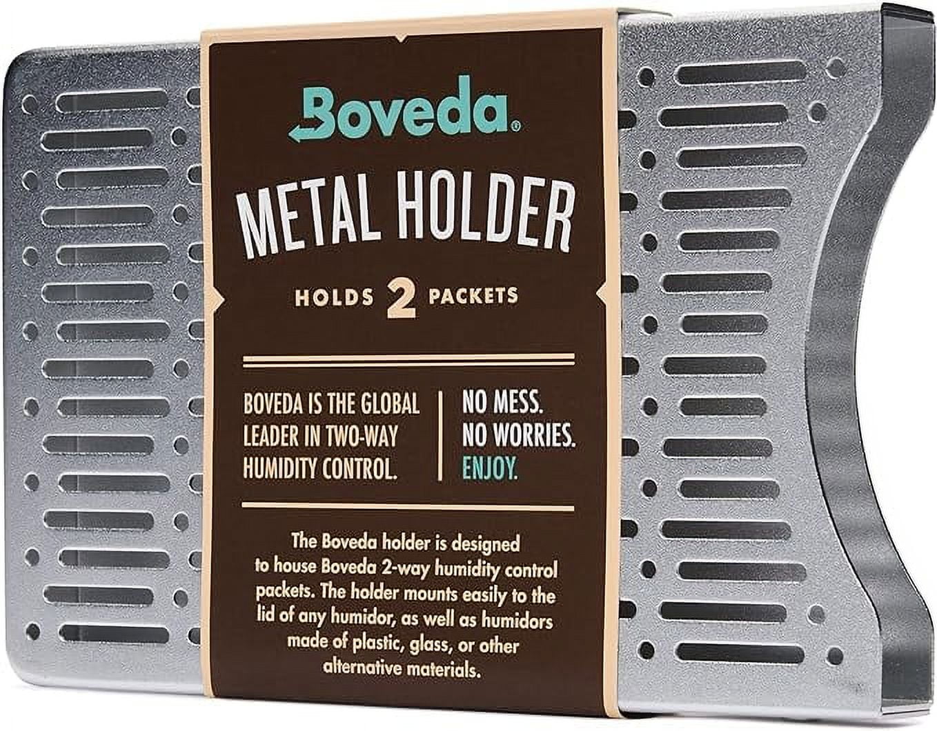 Boveda Brushed Aluminum Humidity Pack Holder – For Use With Two Size 60 ...