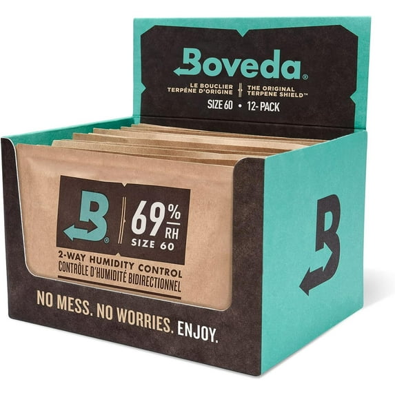 Boveda Humidity Control Pack | 2 Way Humidity Control | 60g packs ...