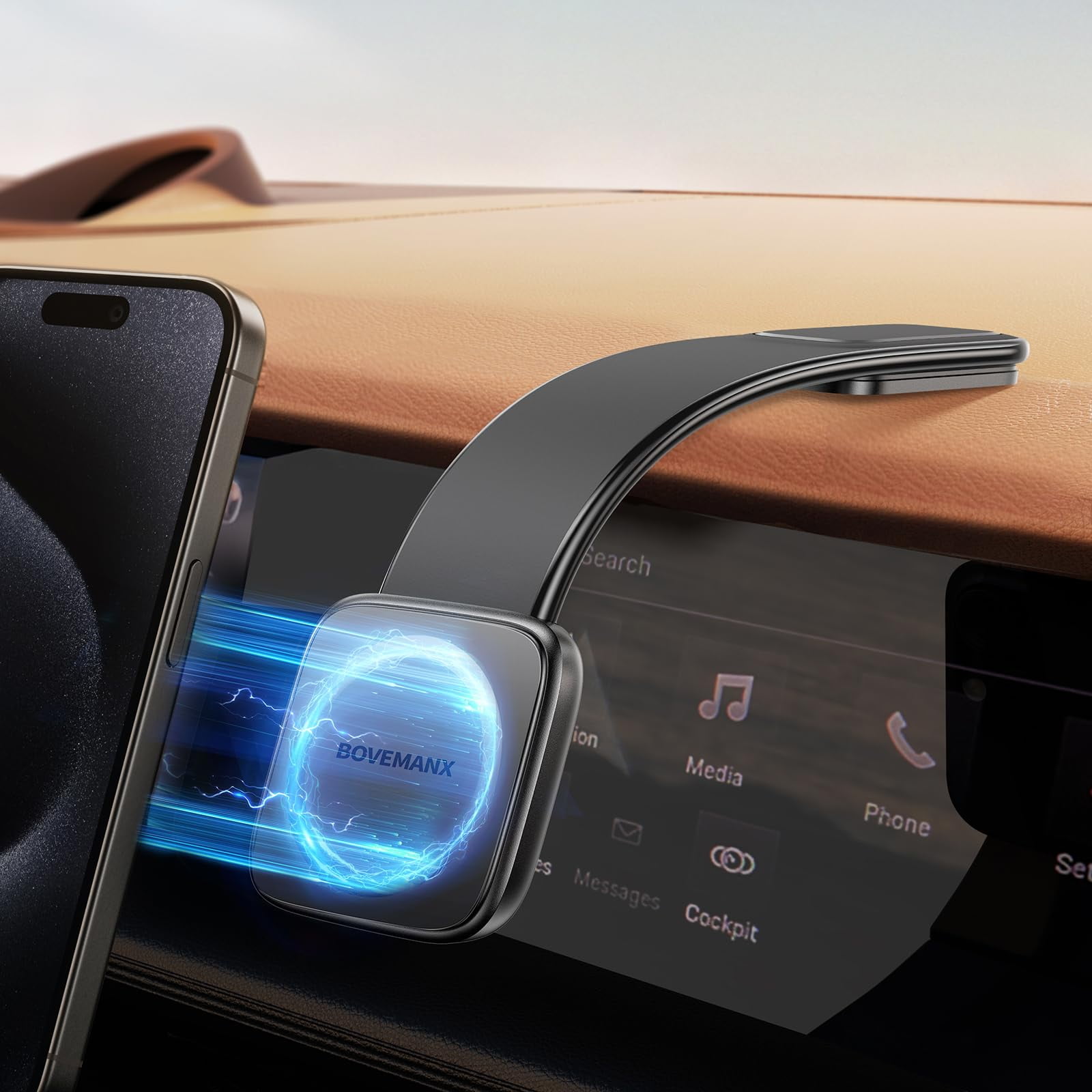 Bovemanx for Magsafe Mount,Magnetic Phone Holder for and Tesla ...