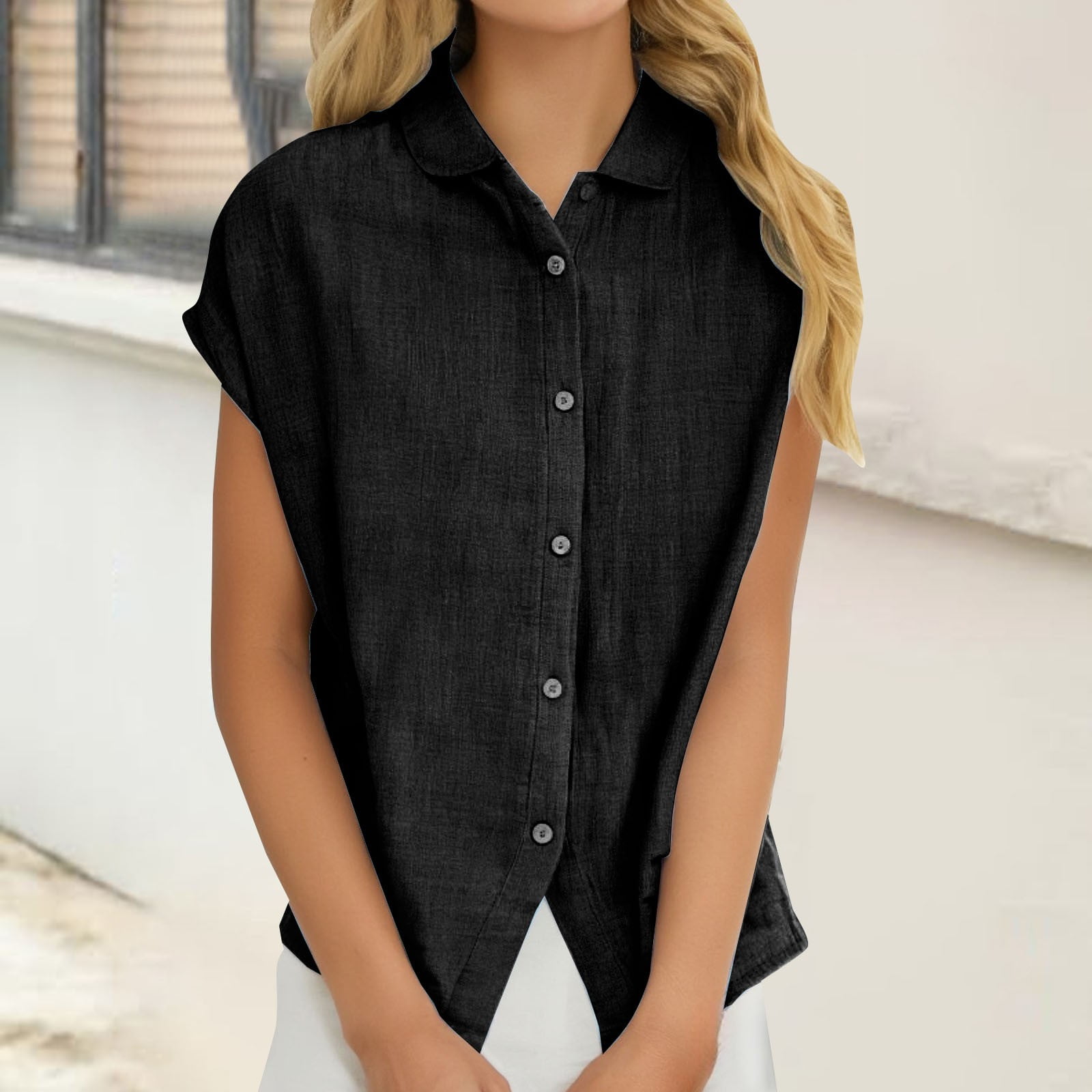 Bovemsi 2025 Summer Cotton and Linen Round Neck Design Loose Fit with ...