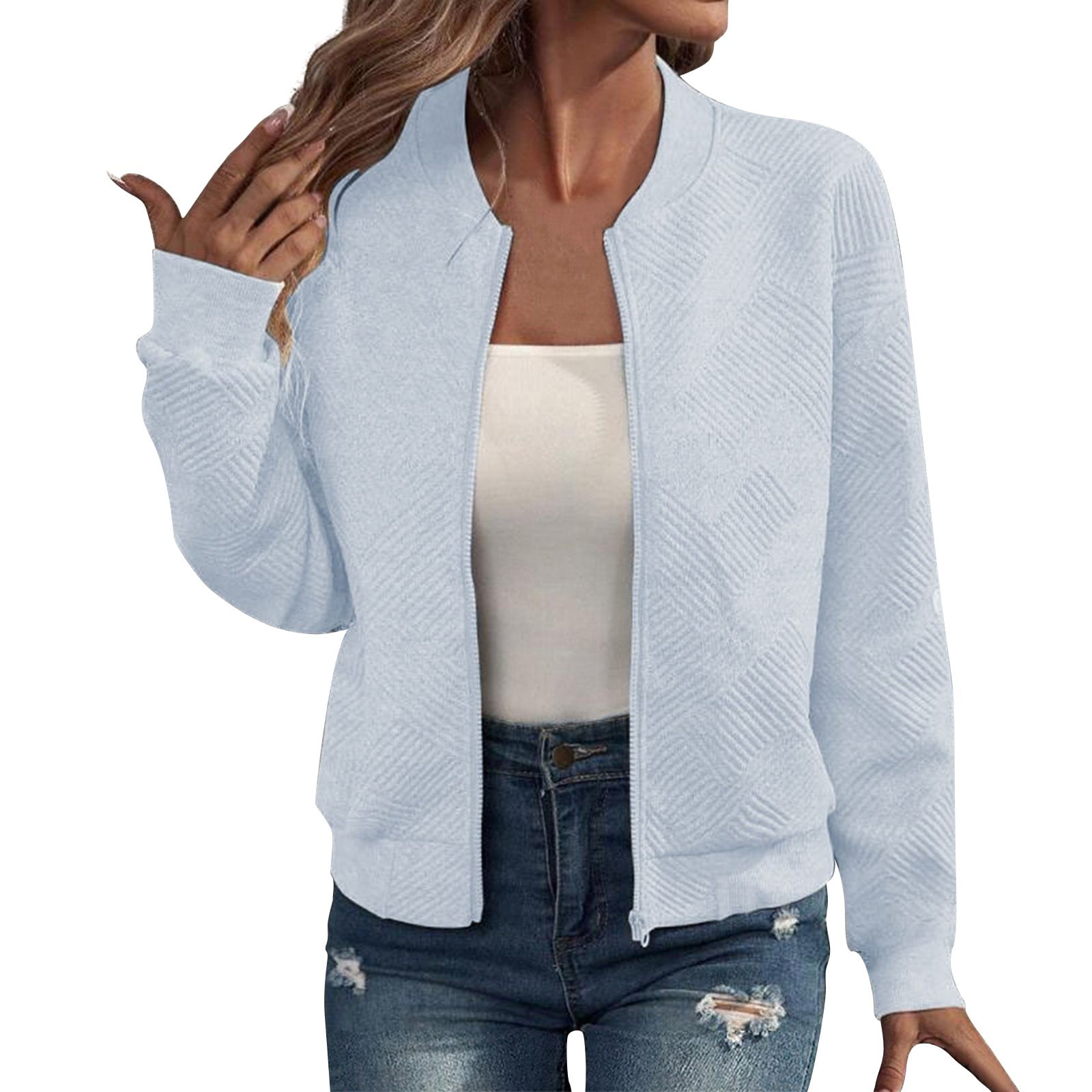 Bovemsi Cardigan Sweaters for Women Jacket Spring Light Pilot Thin ...