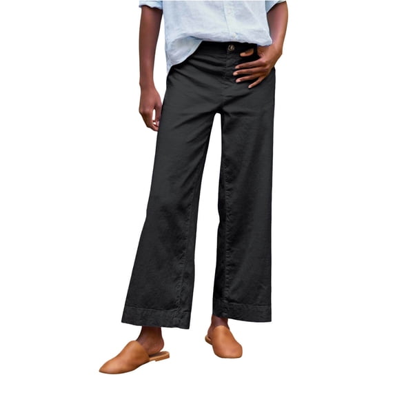 Bovemsi Casual Pants for Women Daily Elastic Waist Pockets Straight ...