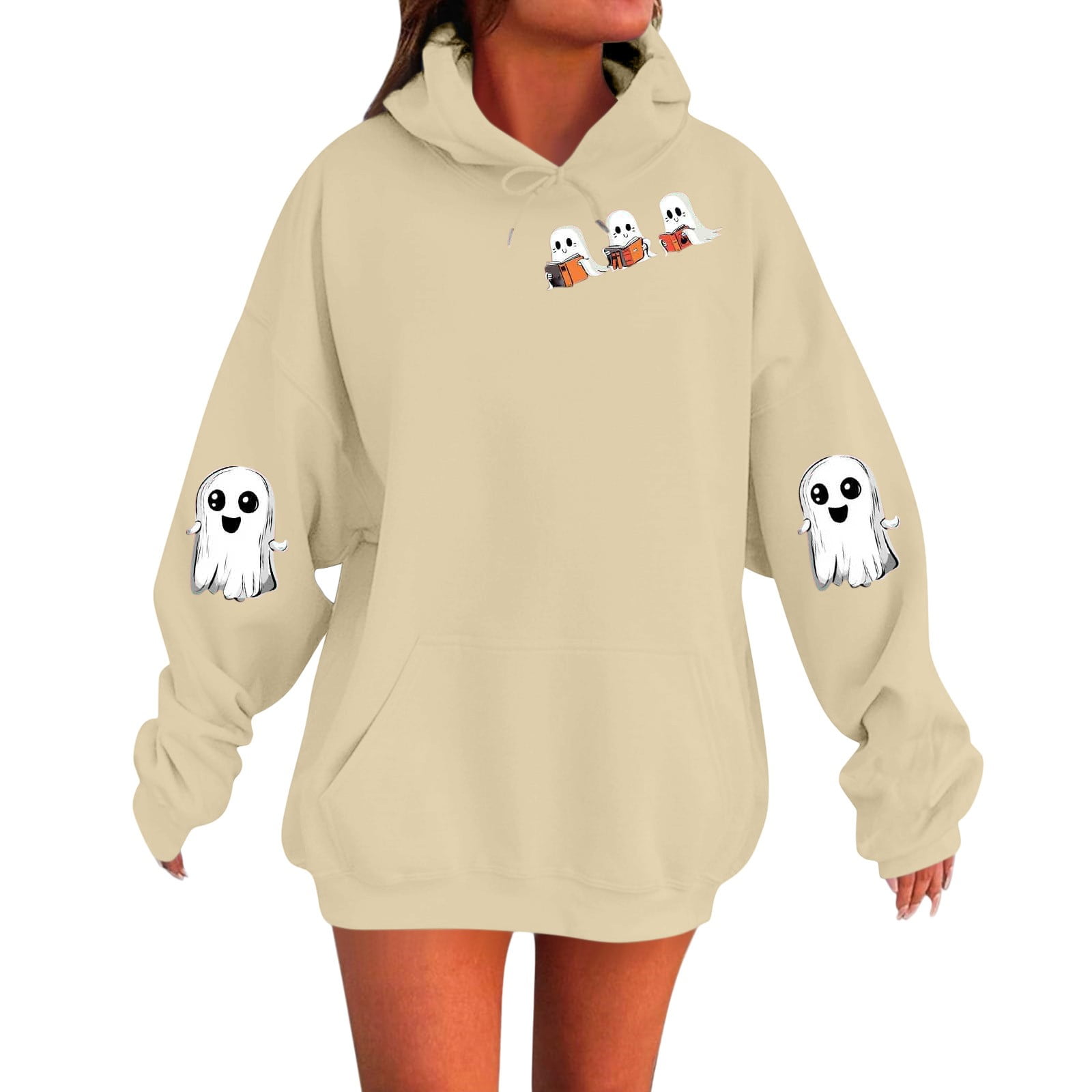 Bovemsi Halloween Sweatshirt Sweatshirts For Women Season Funny Long ...