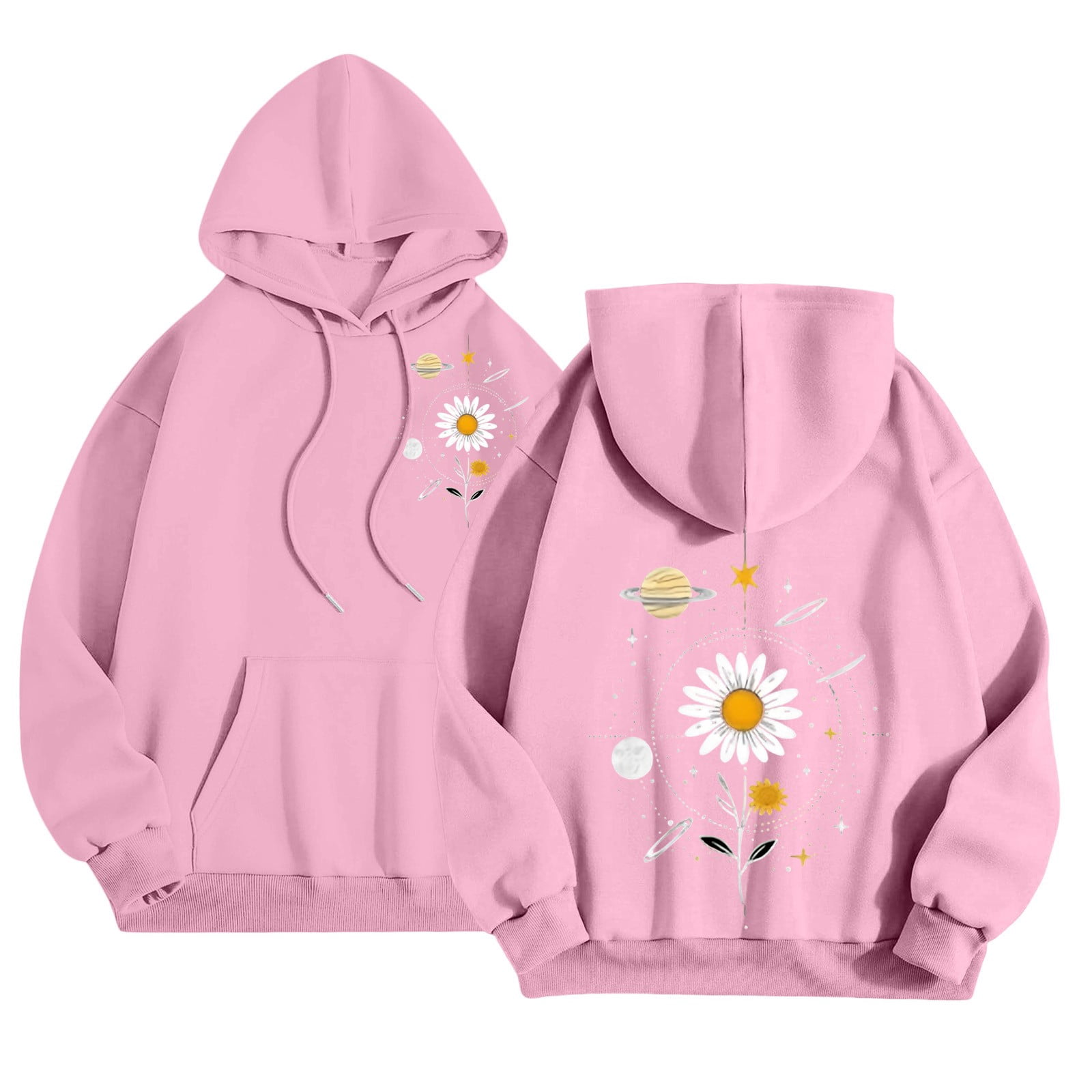 Bovemsi Hoodie for Women Cute Graphic Hoodies Girls Oversized Fleece ...