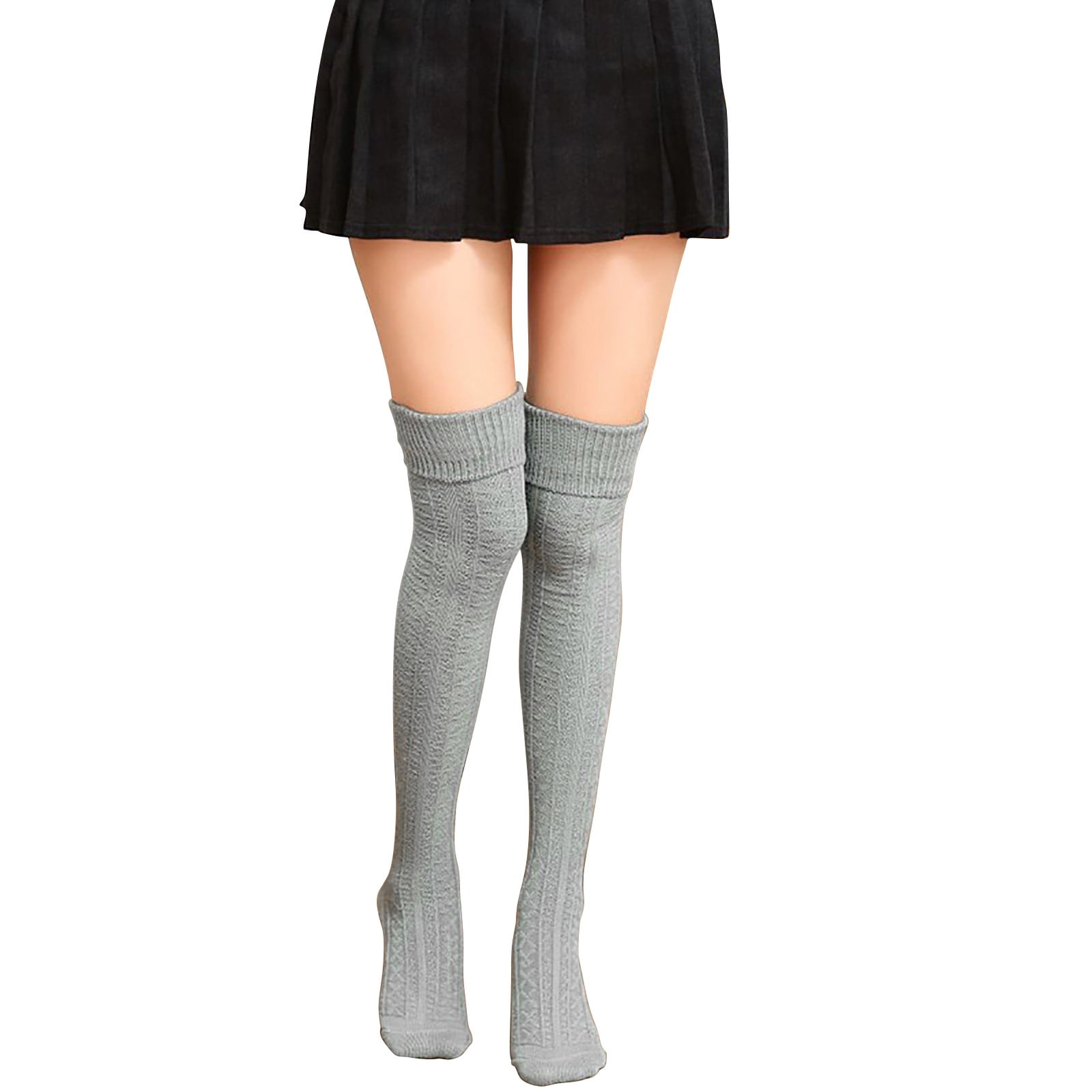 Bovemsi Stockings for Women 1 Pair Color Thigh High Socks Cotton Over ...