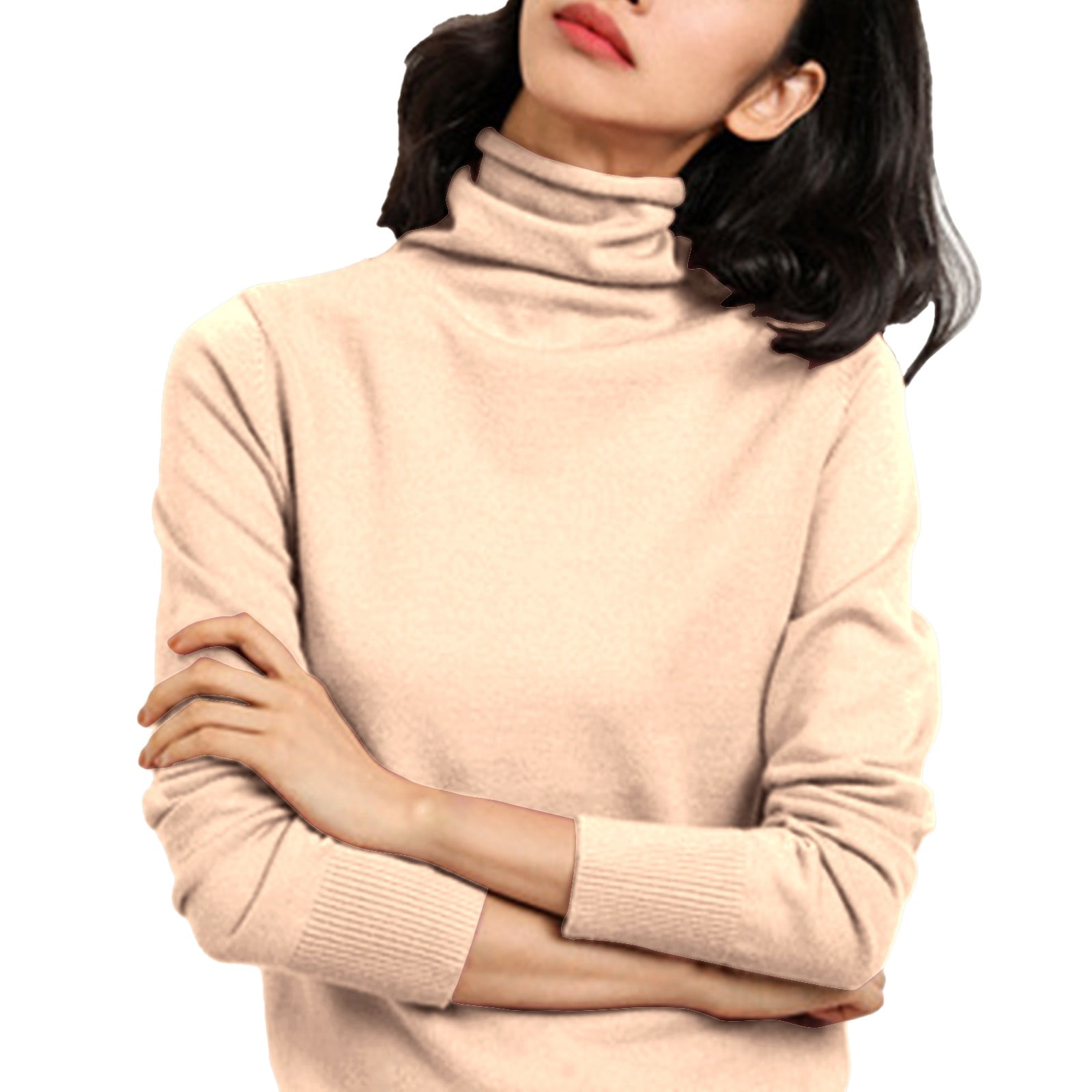 Bovemsi Sweaters for Women Cozy Fall/winter Turtleneck Sweater Pile ...
