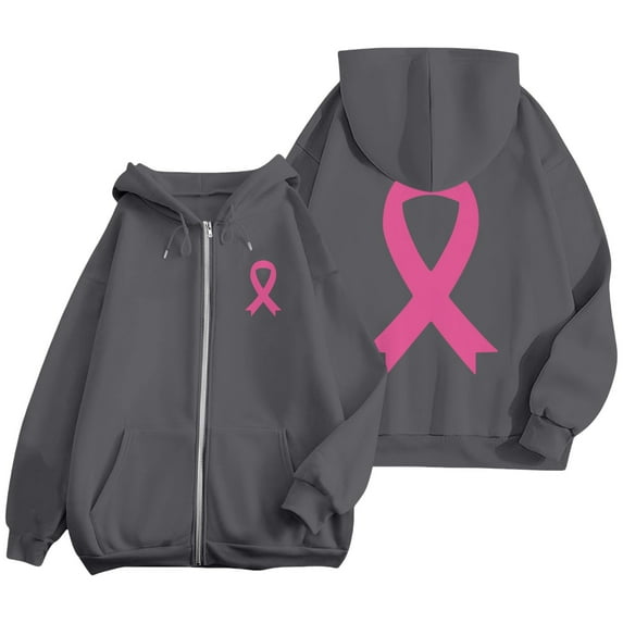 Bovemsi Sweatshirt for Women Breast Cancer Awareness Hoodies Ribbon ...