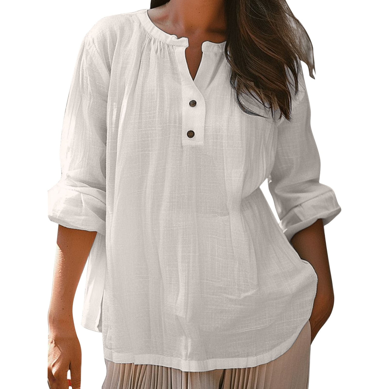 Bovemsi Women's Long Sleeve Tops Casual Loose And Fashionable Sleeved ...