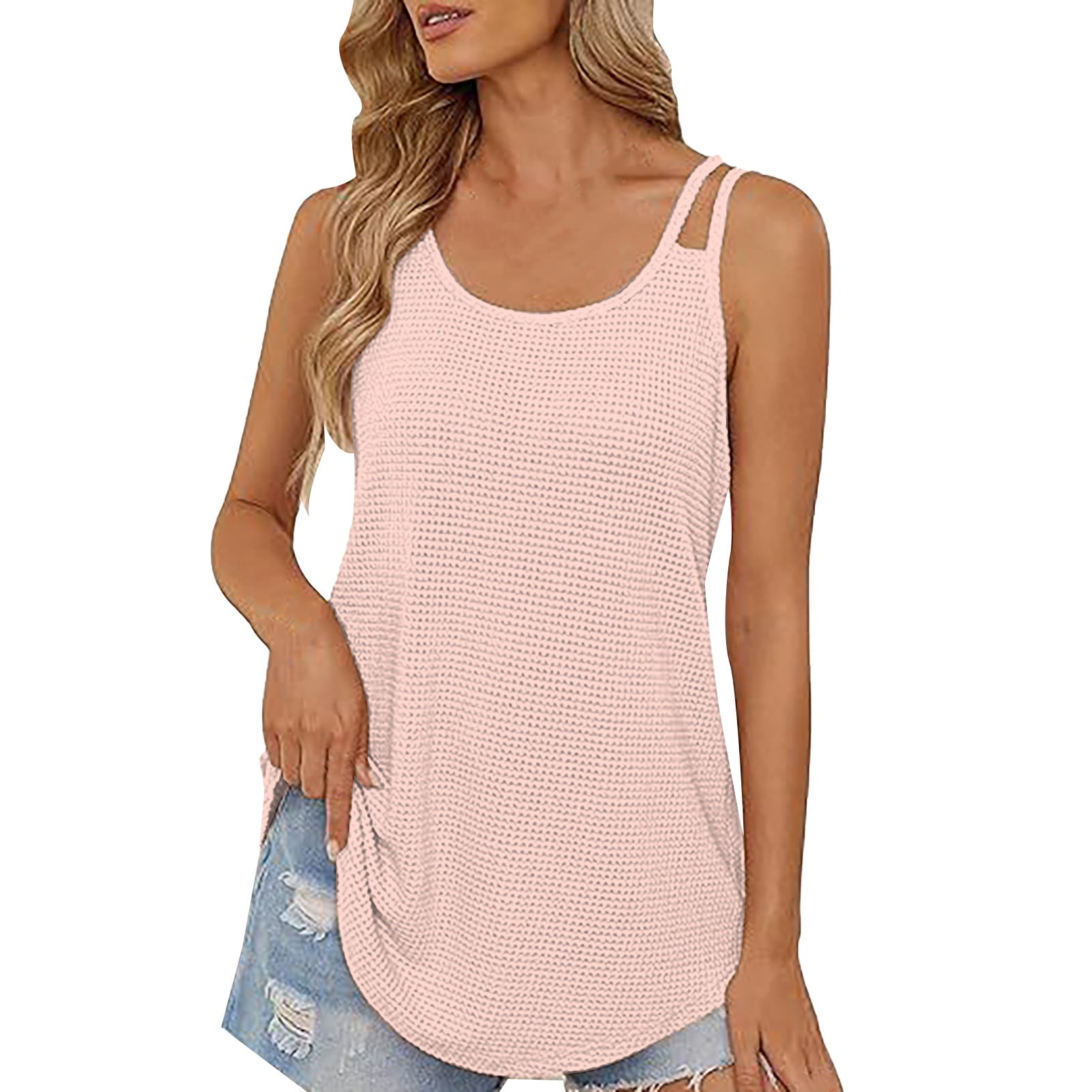 Bovemsi Women's Tanks & Camis Summer Tank Top Casual Beach Vacation ...