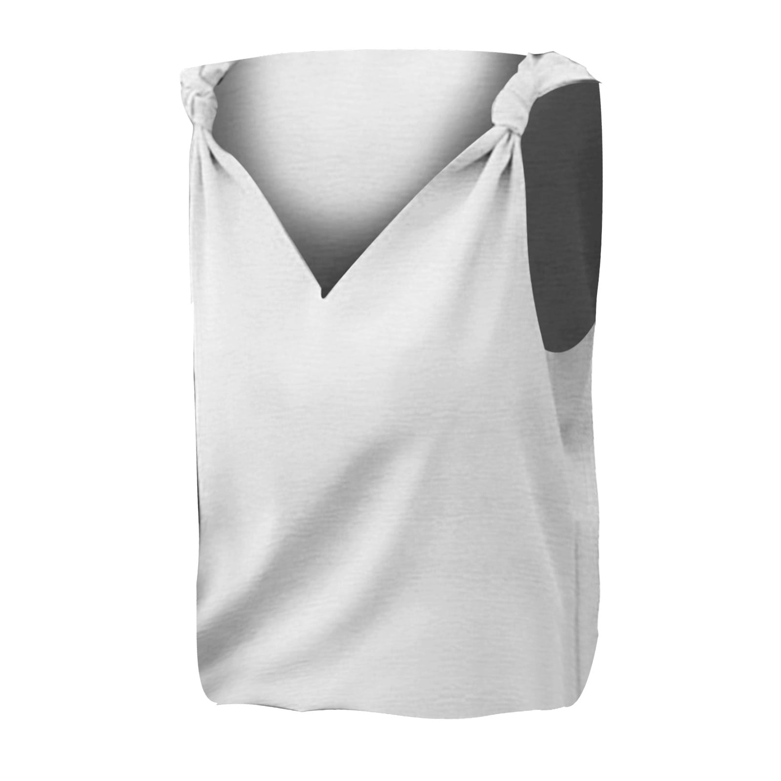 Bovemsi Women's Tanks & Camis Summer Tank Top V Neck Knotted Sleeveless ...