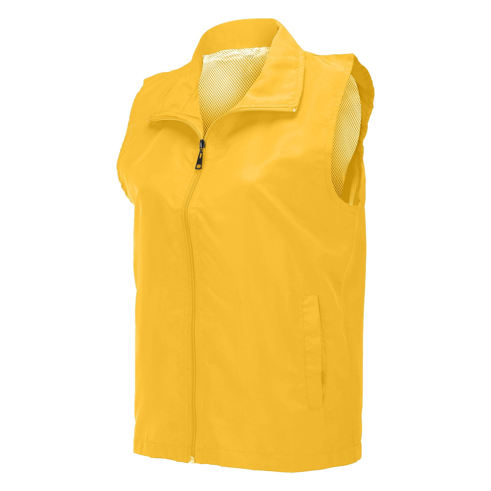 Bovemsi Women's Tanks & Camis Vest Lapel Sleeveless Pockets Zipper ...