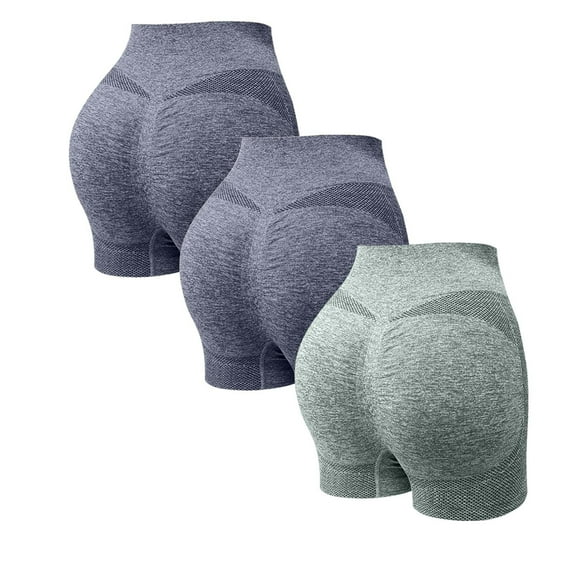 Bovemsi Women's Tummy Control Biker Shorts High Waist Yoga Scrunch Butt ...