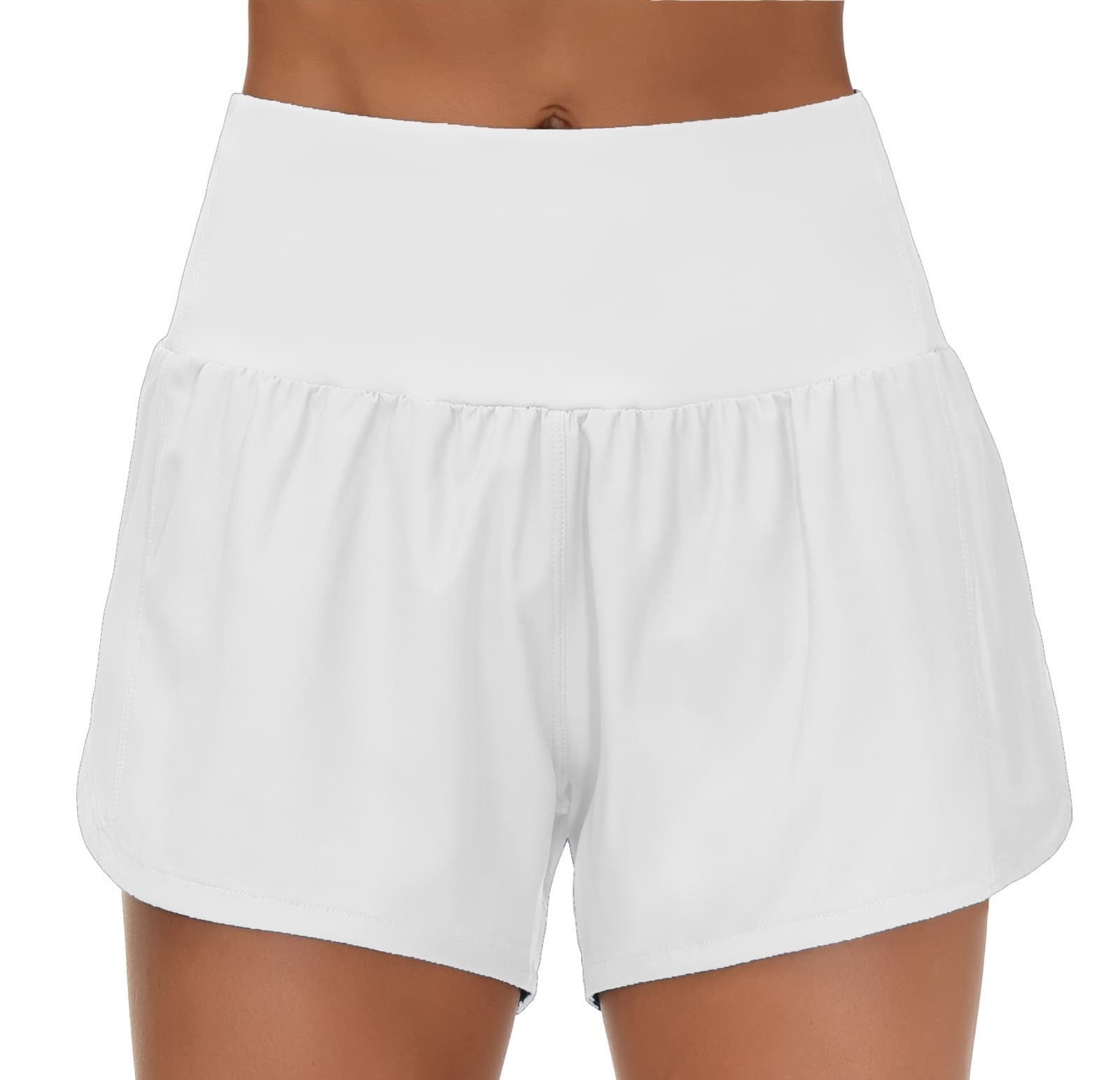 Bovemsi Women's Tummy Control Biker Shorts High Waisted Running ...