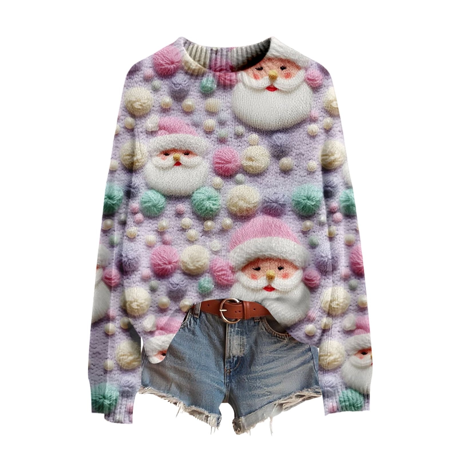 Bovemsi Womens Sweaters Christmas For Women 2025 Cute Cozy Crewneck ...