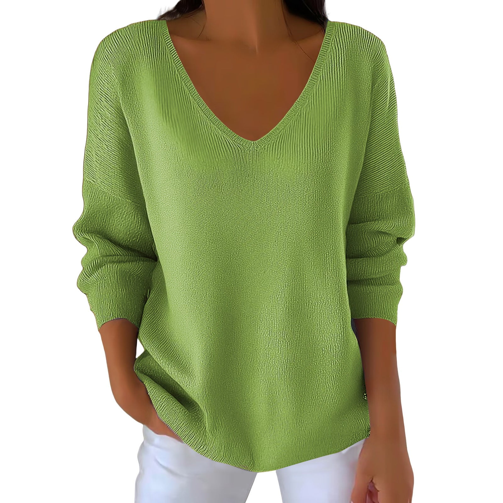 Bovemsi Womens Sweaters Women's Casual Autumn Pumpkin Striped Long ...