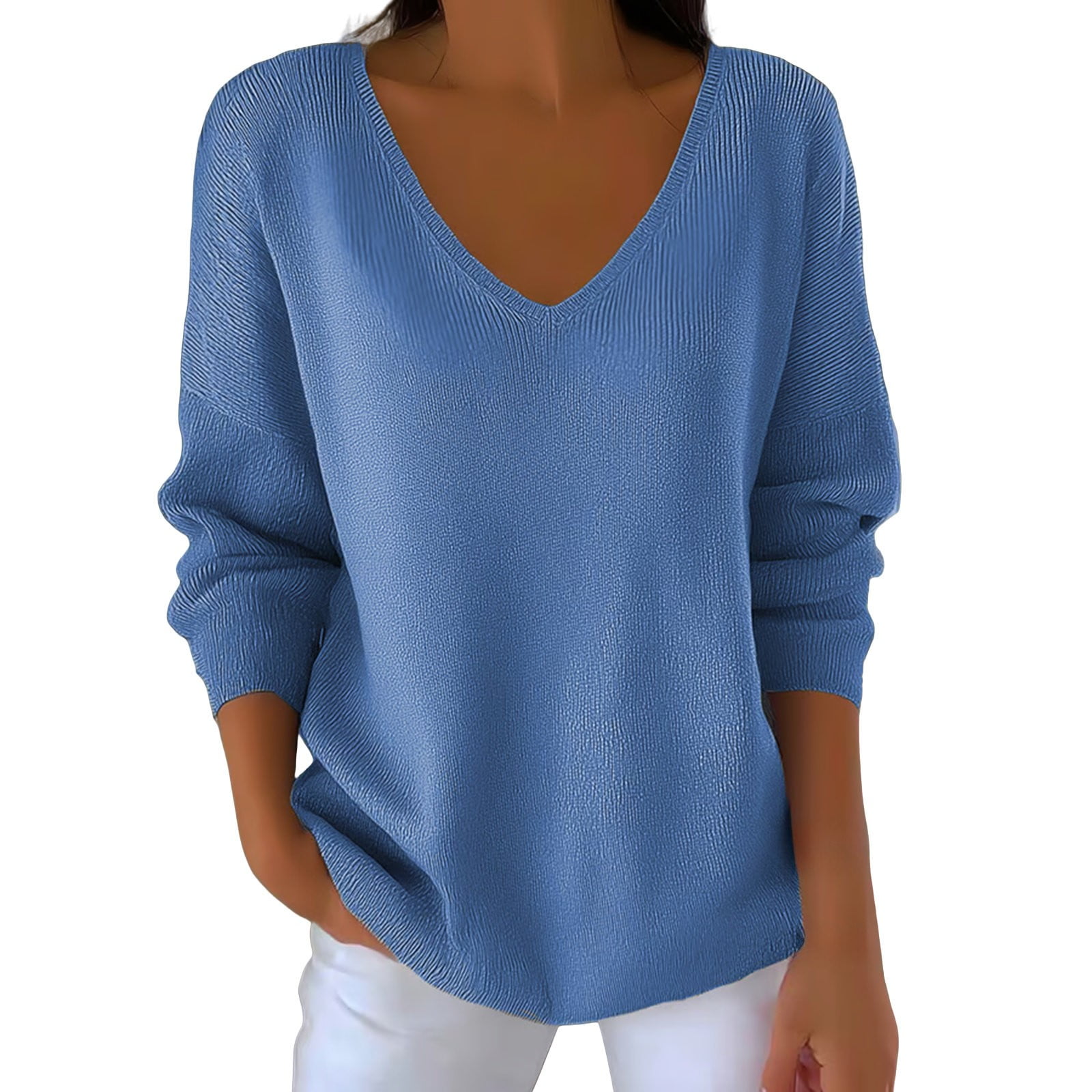 Bovemsi Womens Sweaters Women's Casual Autumn Pumpkin Striped Long ...