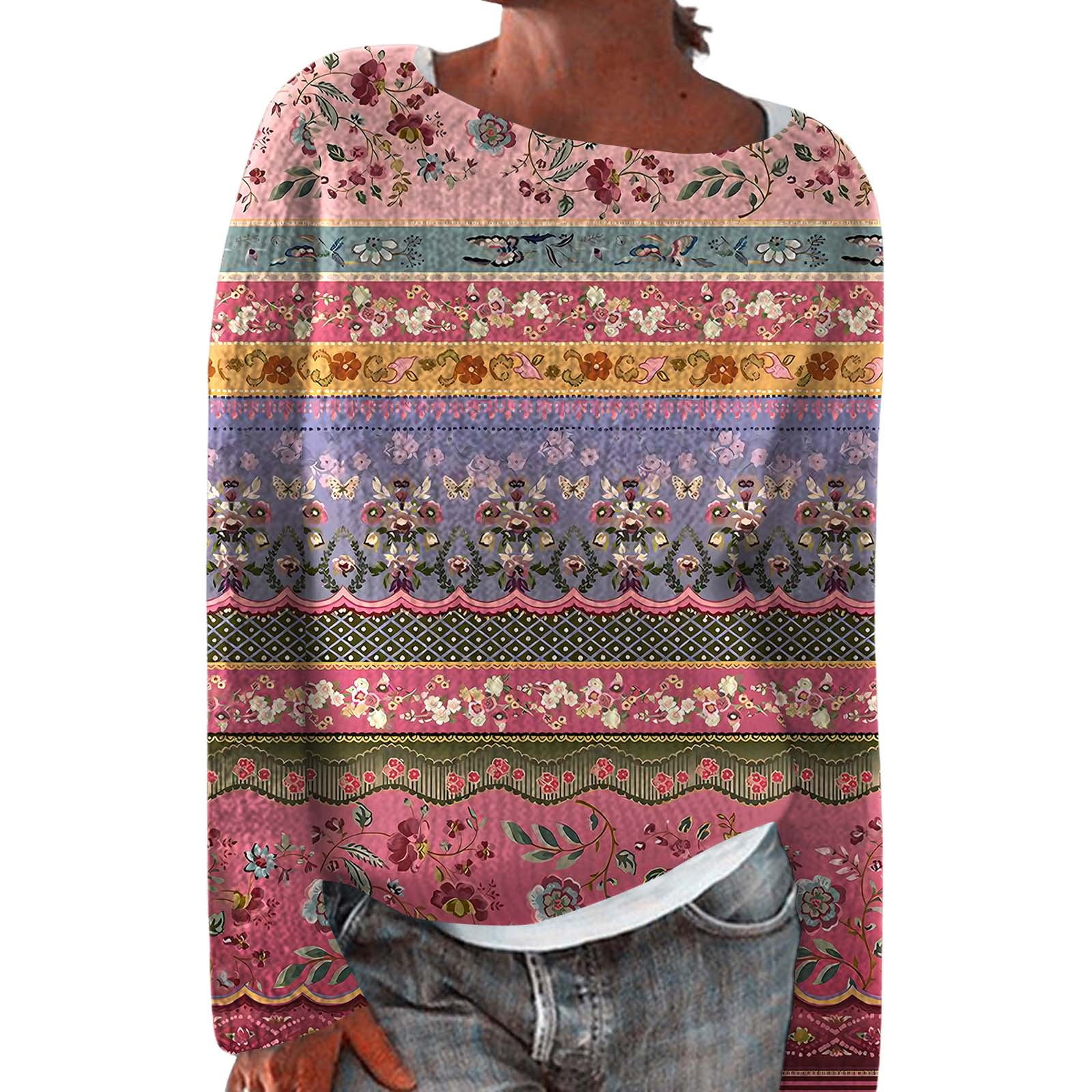 Bovemsi Womens Sweaters Women's Design Loose Casual Knit Drop Shoulder ...