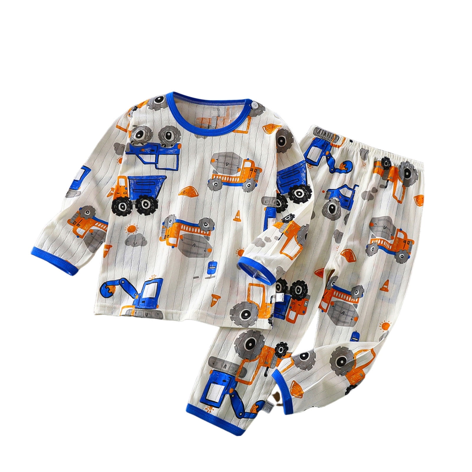 Bovxnpu Boys Girls 2 Piece Pajamas Set, Girls Cotton Pajamas Set Kids ...