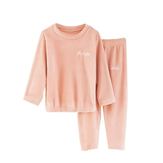 Bovxnpu Boys Girls 2 Piece Pajamas Set, Toddler Boys Girls Winter Fleece Pajama Set Warm Fleece ...