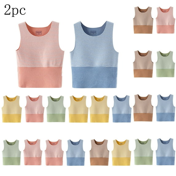 Bovxnpu Boys Girls Tank Tops Undershirt Sleeveless T Shirts Children's ...