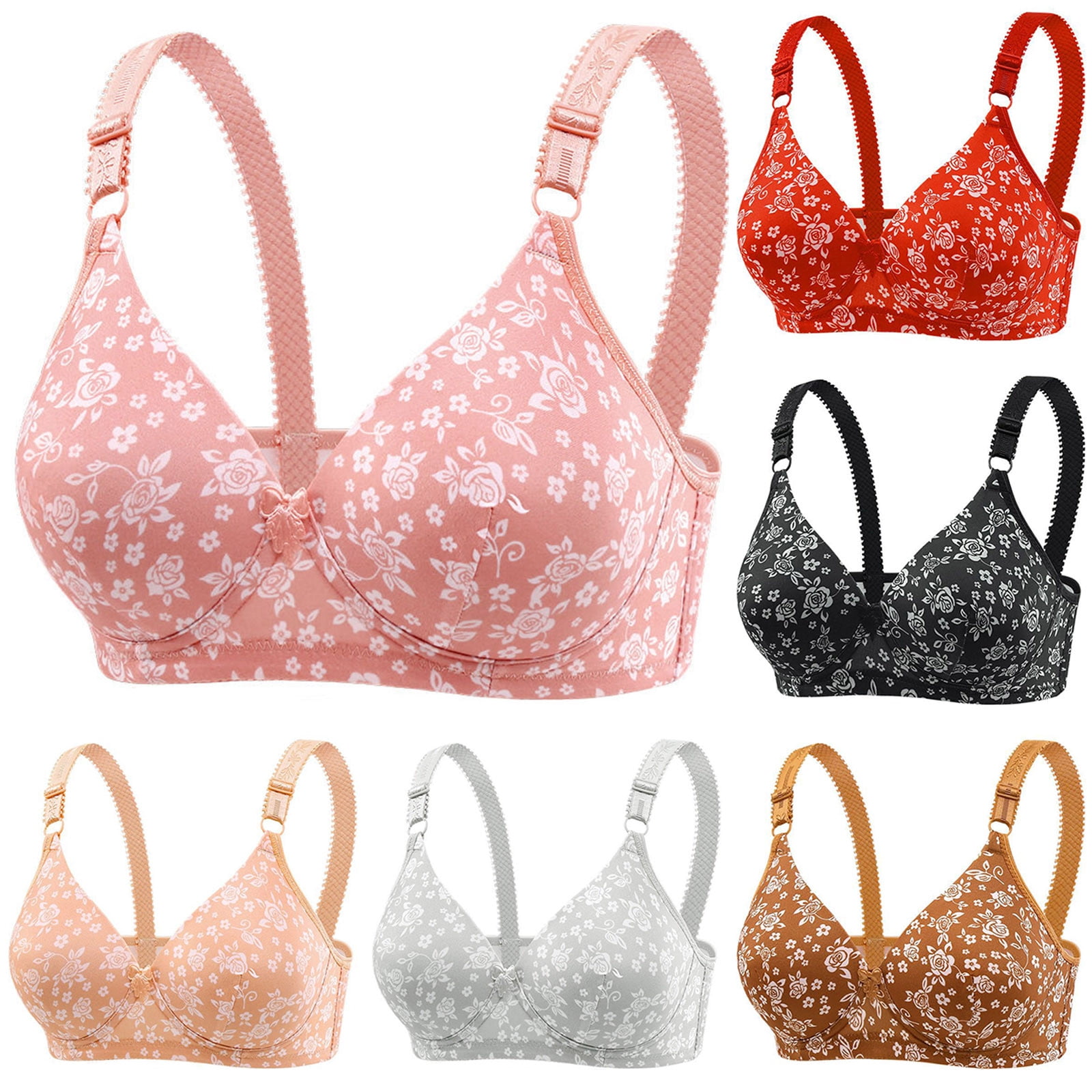Bovxnpu Bras for Women, Womens Push Up Everyday Bras Seamless Wireless ...