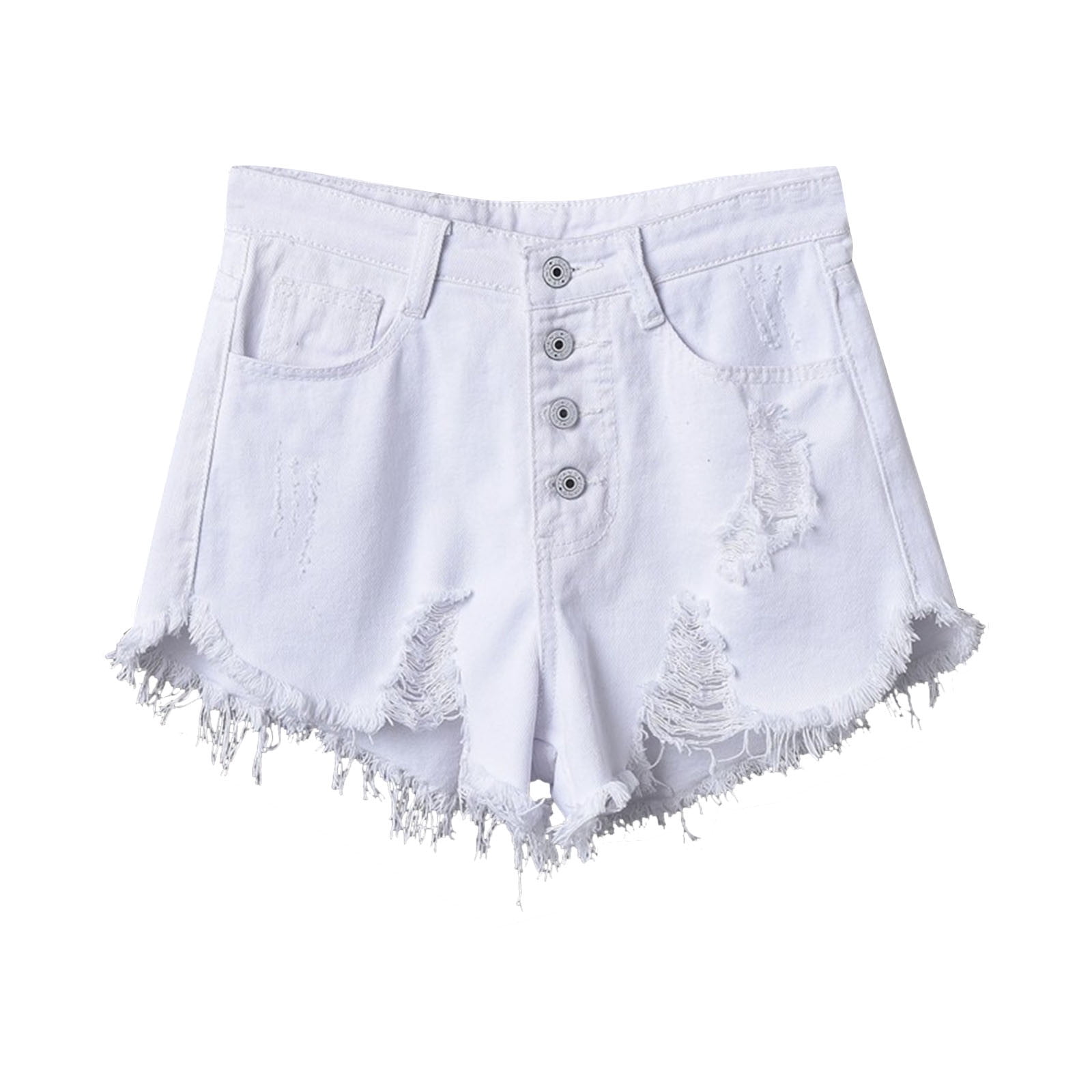 Bovxnpu Denim Shorts for Women Distressed Jean Shorts Ripped Summer Hot ...
