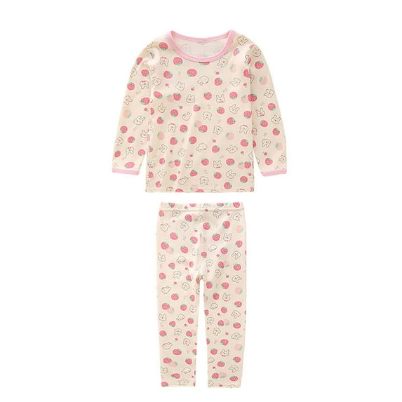 Bovxnpu Fall Winter Boys Girls Pajamas Set, Kids Soft Cotton Pjs ...