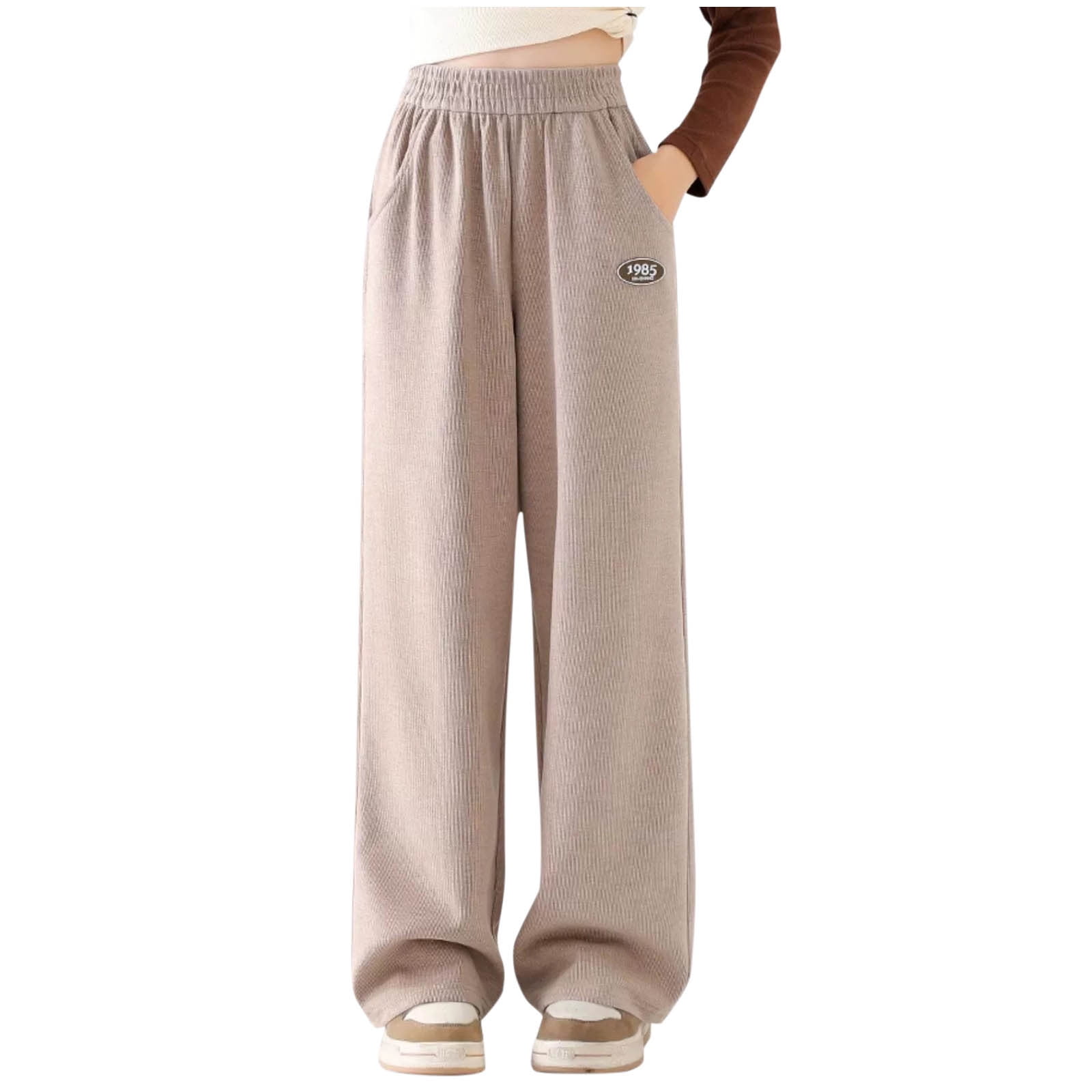 Bovxnpu Fall Winter Boys Girls Pants, Girls Cotton Sweatpants Wideleg ...