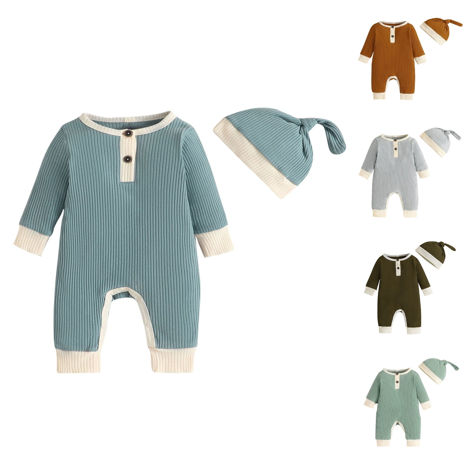 Bovxnpu Fall Winter Newborn Bodysuit, Infant Rompers, Children's Boys ...