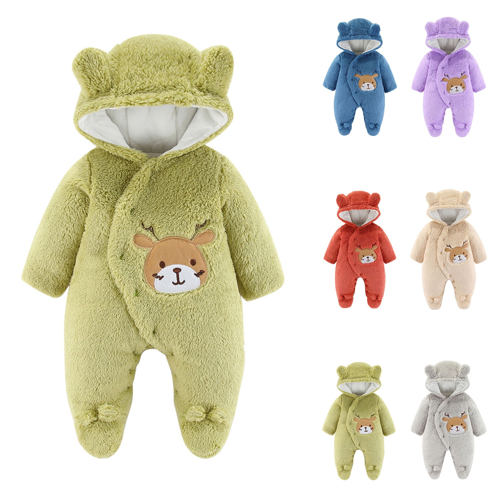 Bovxnpu Fall Winter Newborn Bodysuit, Infant Rompers, Toddler Kids Boys ...