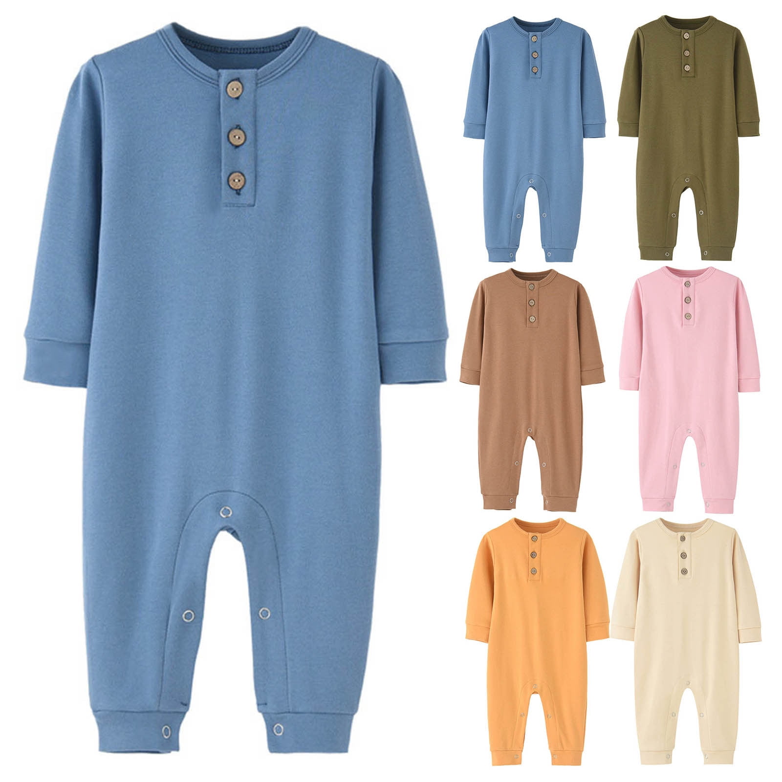 Bovxnpu Fall Winter Newborn Bodysuit, Infant Rompers, Toddler Kids Boys ...