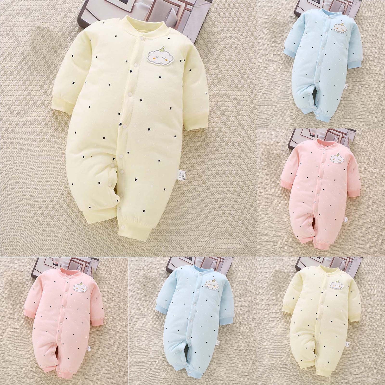 Bovxnpu Fall Winter Newborn Bodysuit, Infant Rompers, Winter Jumpsuit ...