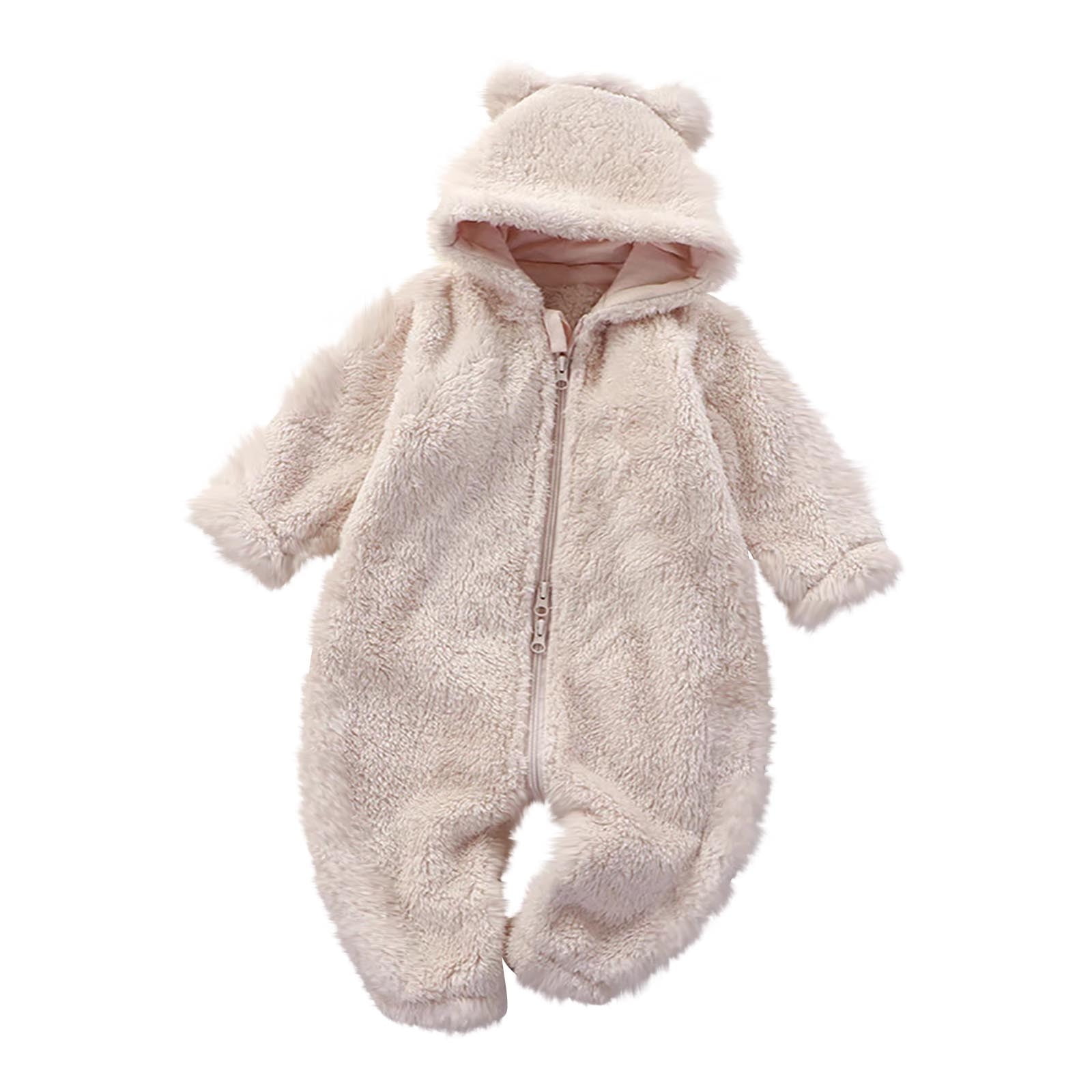 Bovxnpu Fall Winter Newborn Bodysuit, Infant Rompers, born Fleece ...