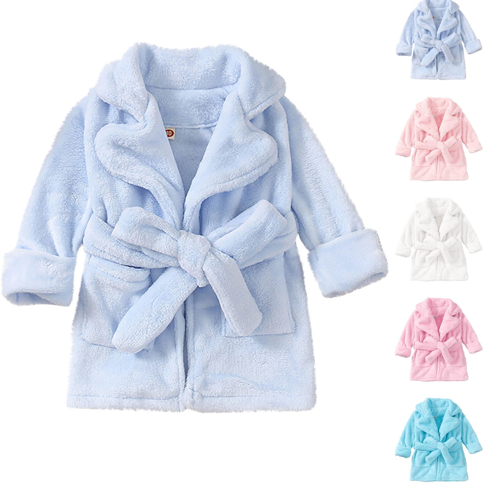 Bovxnpu Fall Winter Toddler Boy Girl Robes Girls Bathrobes, Girls ...