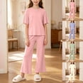 Bovxnpu Girls Boys Outfits Set Kids Home Wear Set Crew Neck Short ...