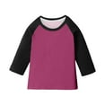 Bovxnpu Girls Long Sleeve T Shirts Kids Spring Fall Tops School Tee ...