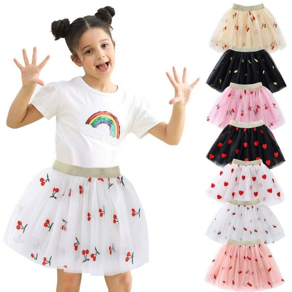 Bovxnpu Girls Skirt Toddler Girls Layered Tutus Skirt Sparkling Sequin ...