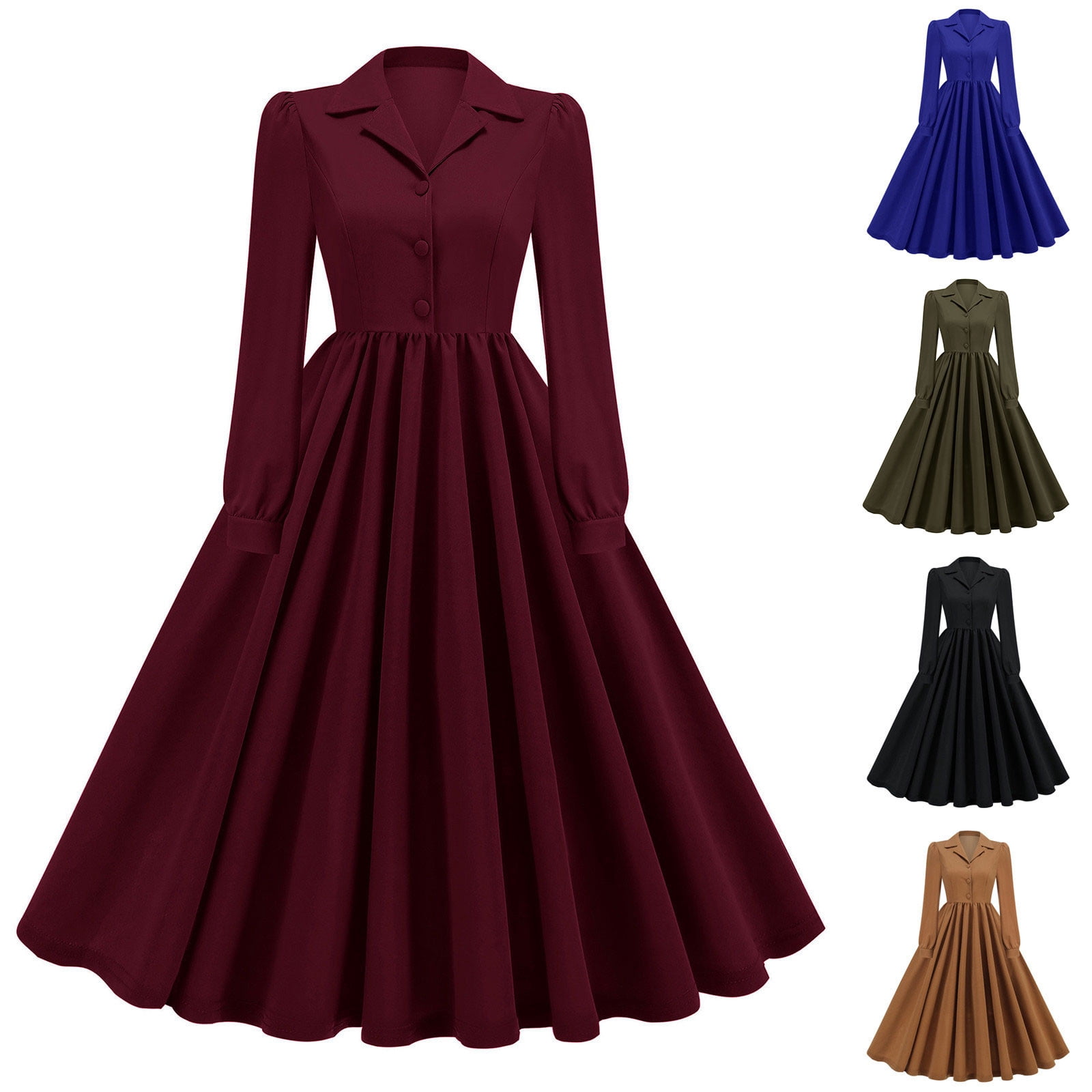 Bovxnpu Long Sleeve Dress for Women Fall Dresses, Women Long Sleeve ...