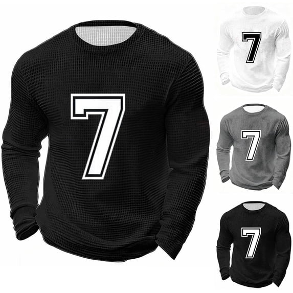 Bovxnpu Long Sleeve Shirts for Men Pullover Tee, Men's Long Sleeve Crew ...