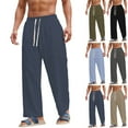 Bovxnpu Mens Plus Size Pants Men's Pants Wide Leg Trousers with for ...