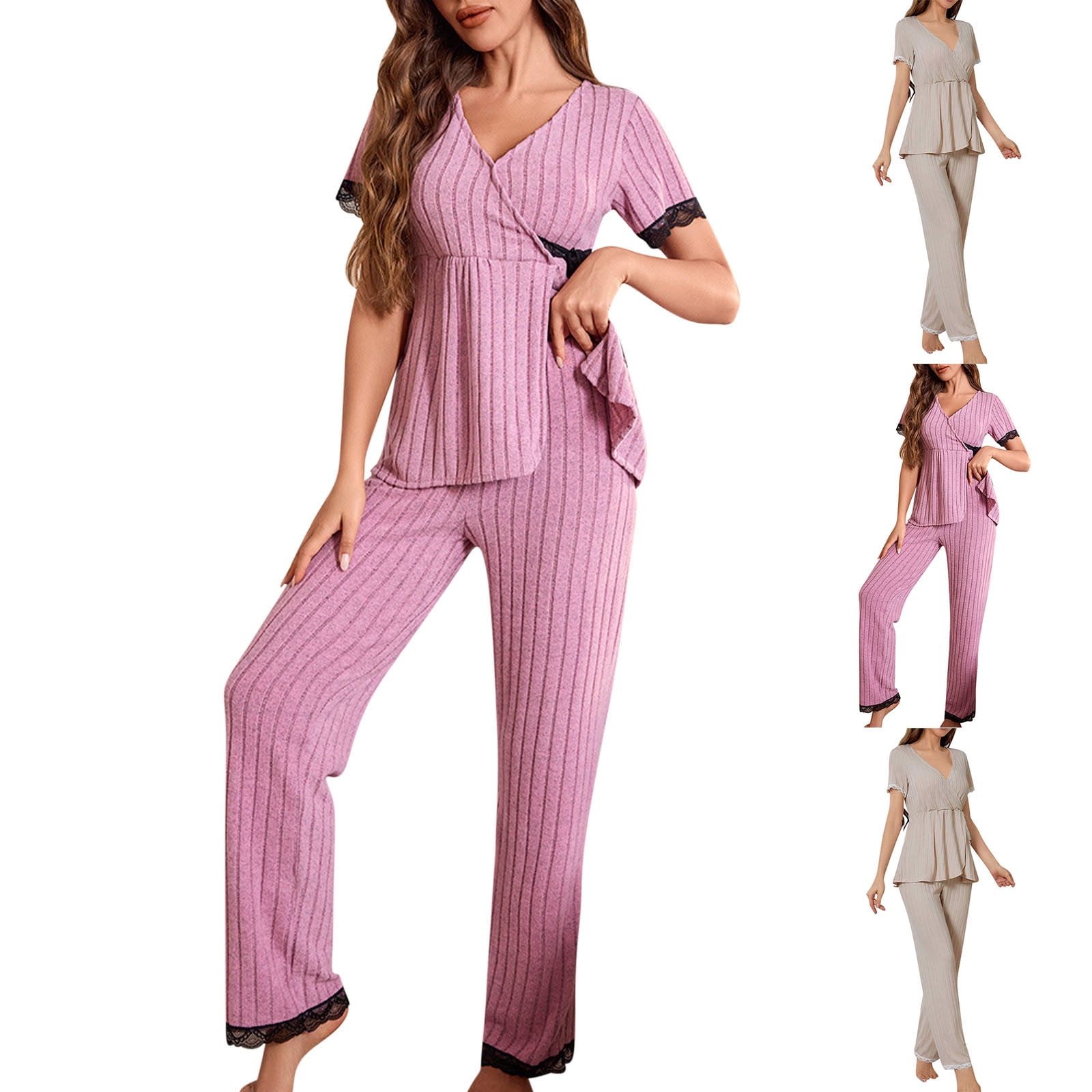 Bovxnpu Pajamas For Women Set Loungewear Set Plus Size Pajama Sets For