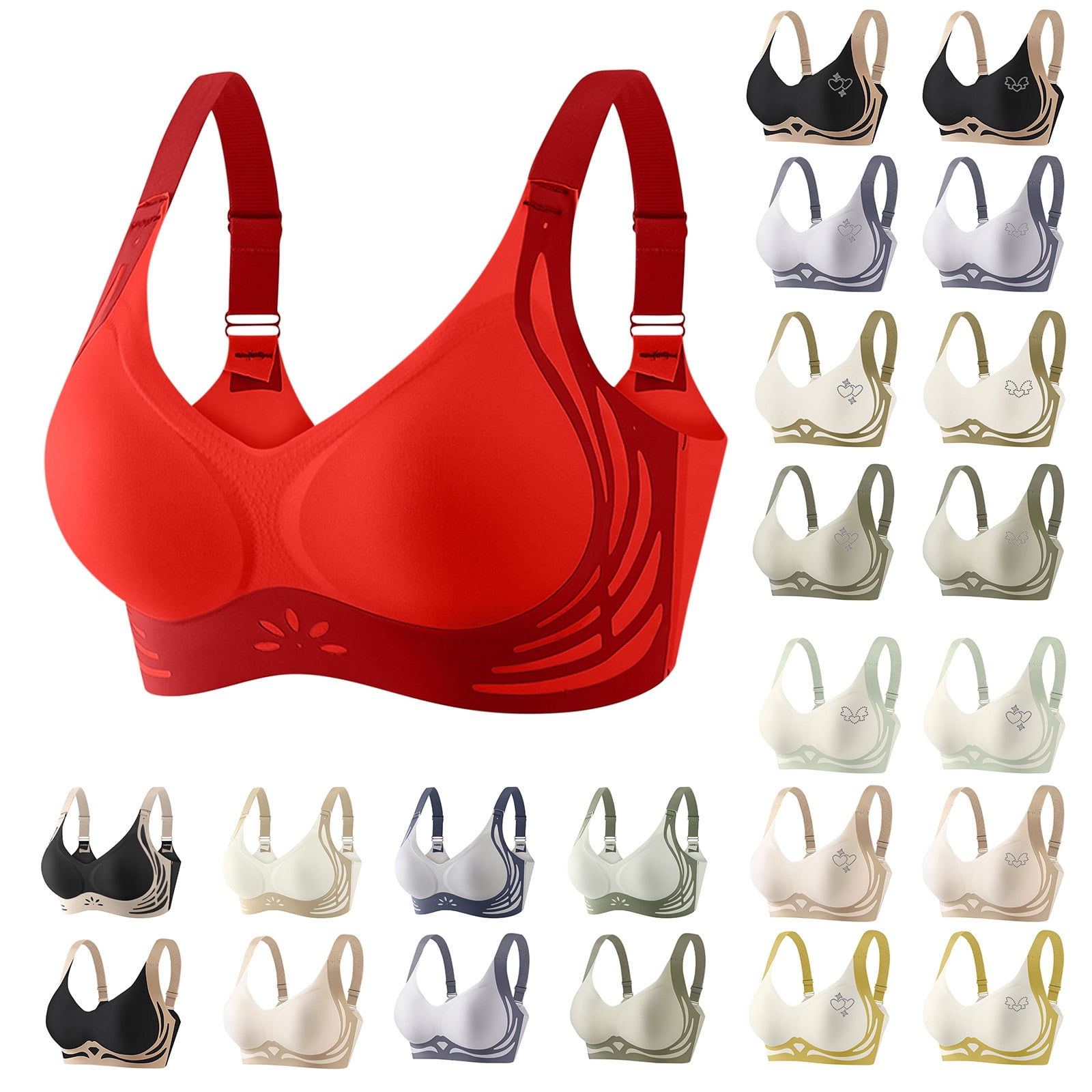 Bovxnpu Summer Bras for Women, Womens Push Up Everyday Bras, Women's ...